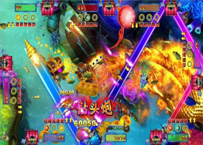 Customized Tiger Fish Games Fishing Arcade Machines Chinese / English ...