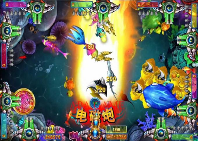 Original Dragon Fish Games Fish Catching Arcade Game With Lock Reflection