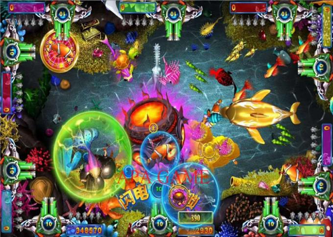 Original Dragon Fish Games Fish Catching Arcade Game With Lock Reflection